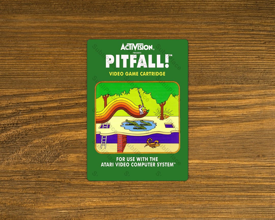 Pitfall! Atari 2600 Box Cover Video Game Image on a Fridge Magnet 2.5 ...