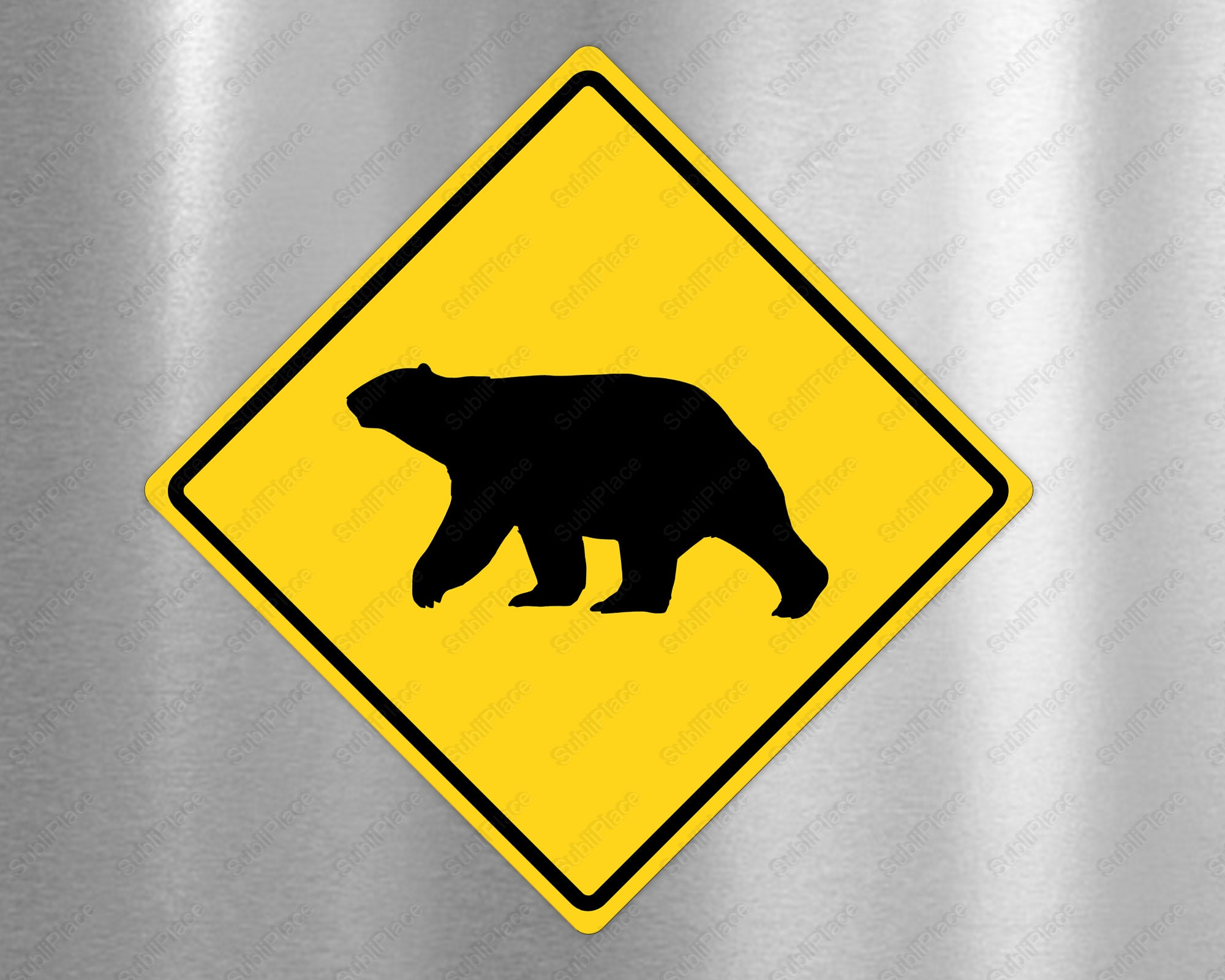Polar Bear Crossing Sign