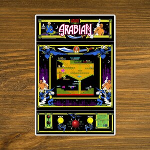 Arabian Arcade Game Marquee, Bezel, Screenshot & Control Panel Image on ...