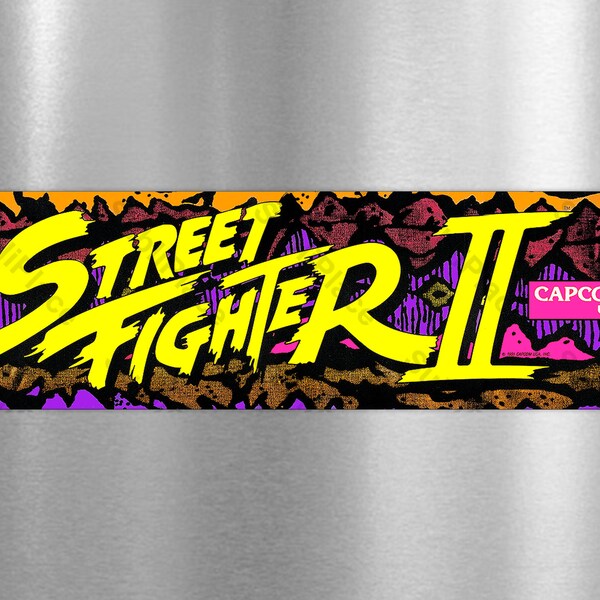 Street Fighter Arcade Marquee - Etsy