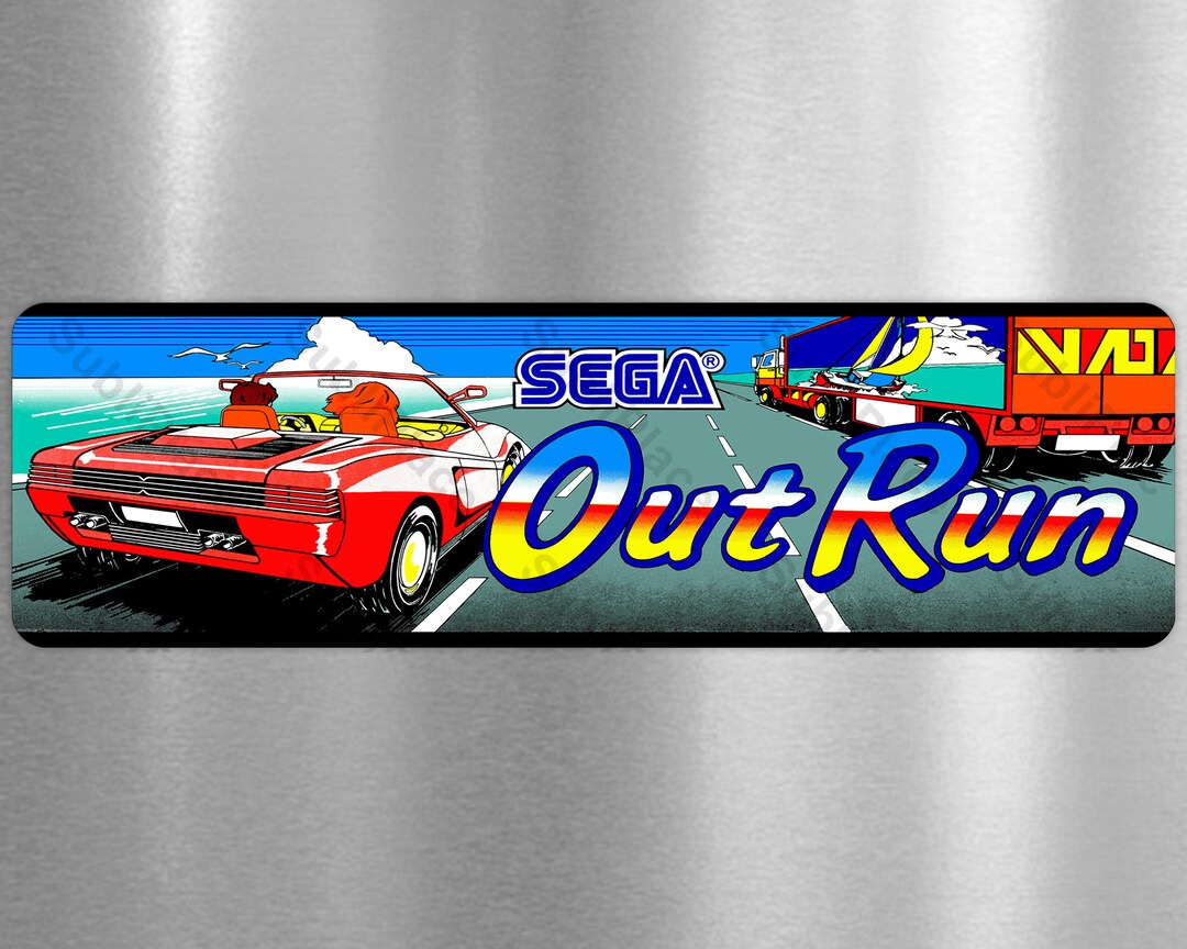 Outrun Arcade Game Marquee 4x13.5 Metal Plate - Etsy