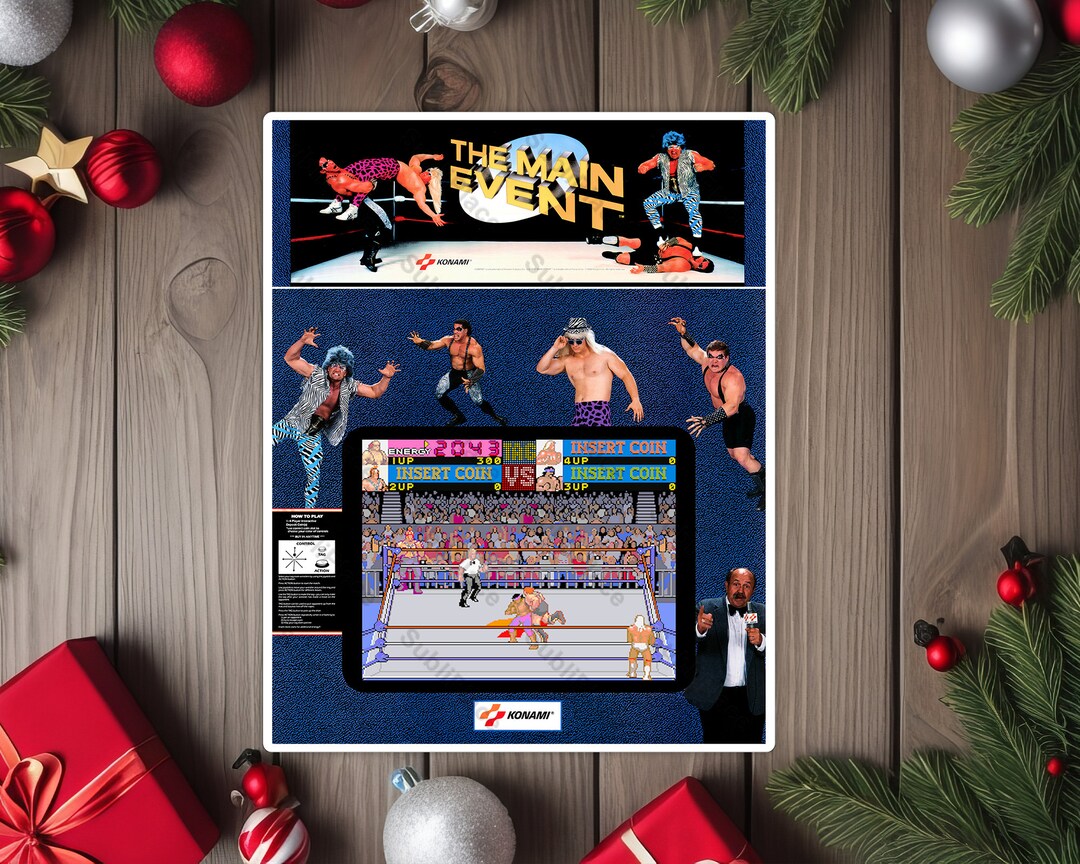 The Main Event Arcade Game Marquee, Bezel & Screenshot 8x10 Metal Plate ...