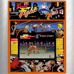Final Fight Arcade Game Marquee Bezel & Screenshot - Etsy