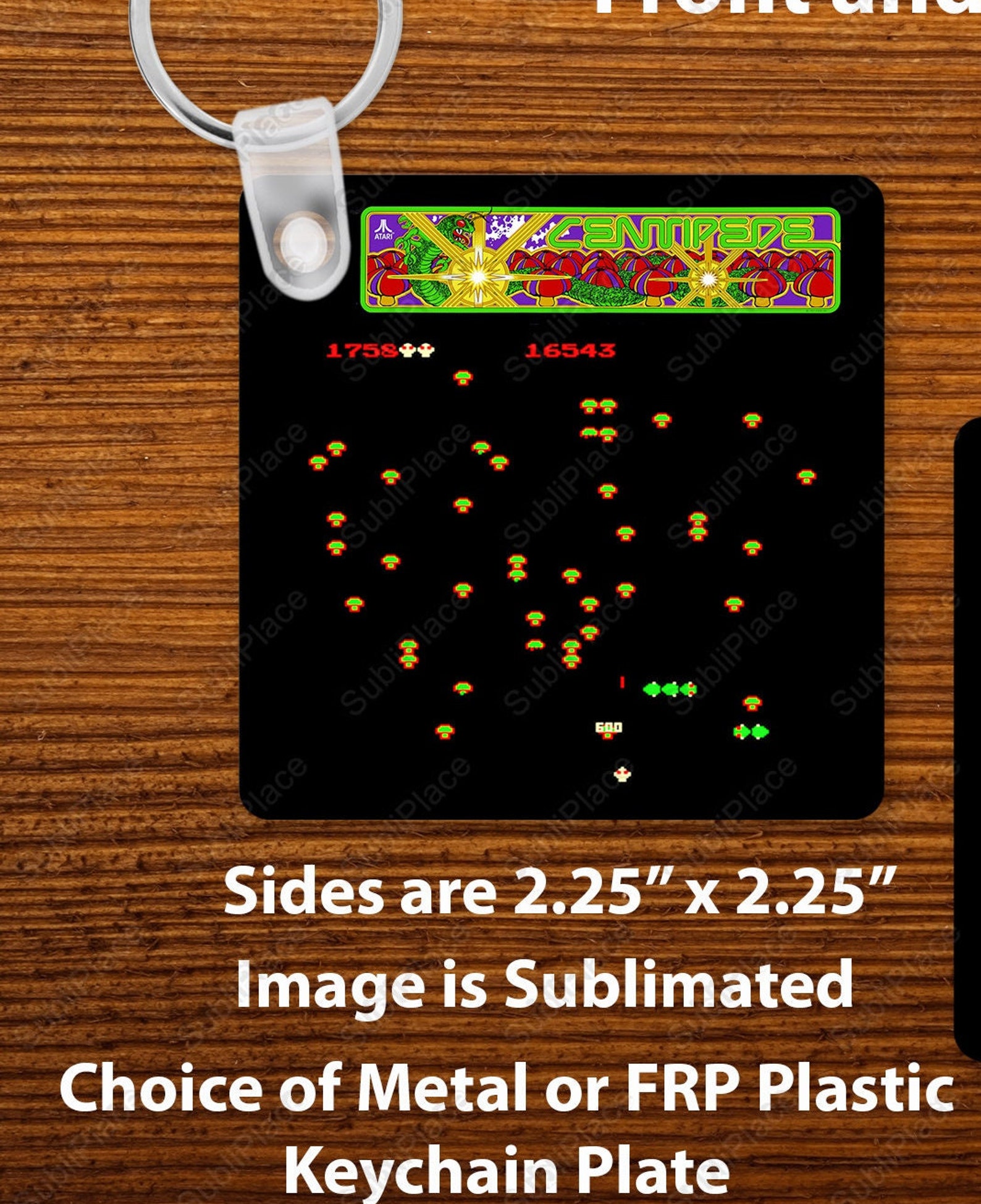 Centipede and Millipede Arcade Game Double-sided Keychain - Marquee ...