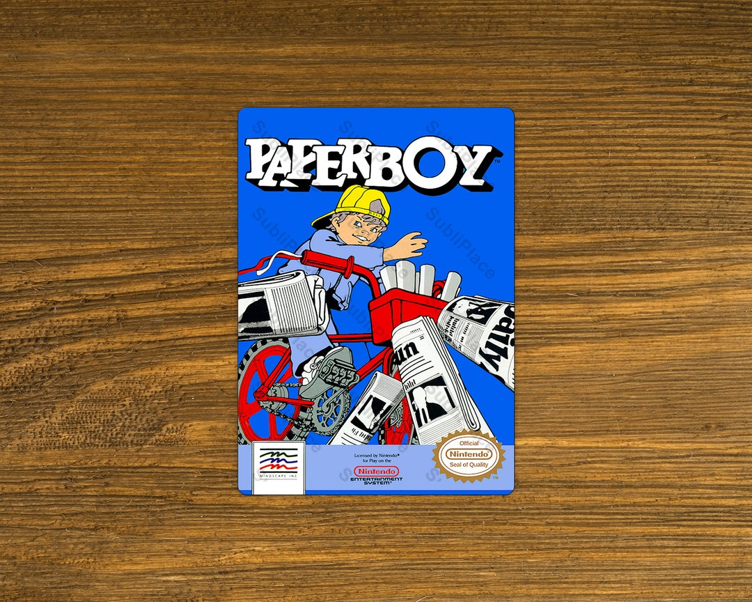 Paperboy NES Box Cover Video Game Fridge Magnet 2.5"x3.5" Metal Plate ...