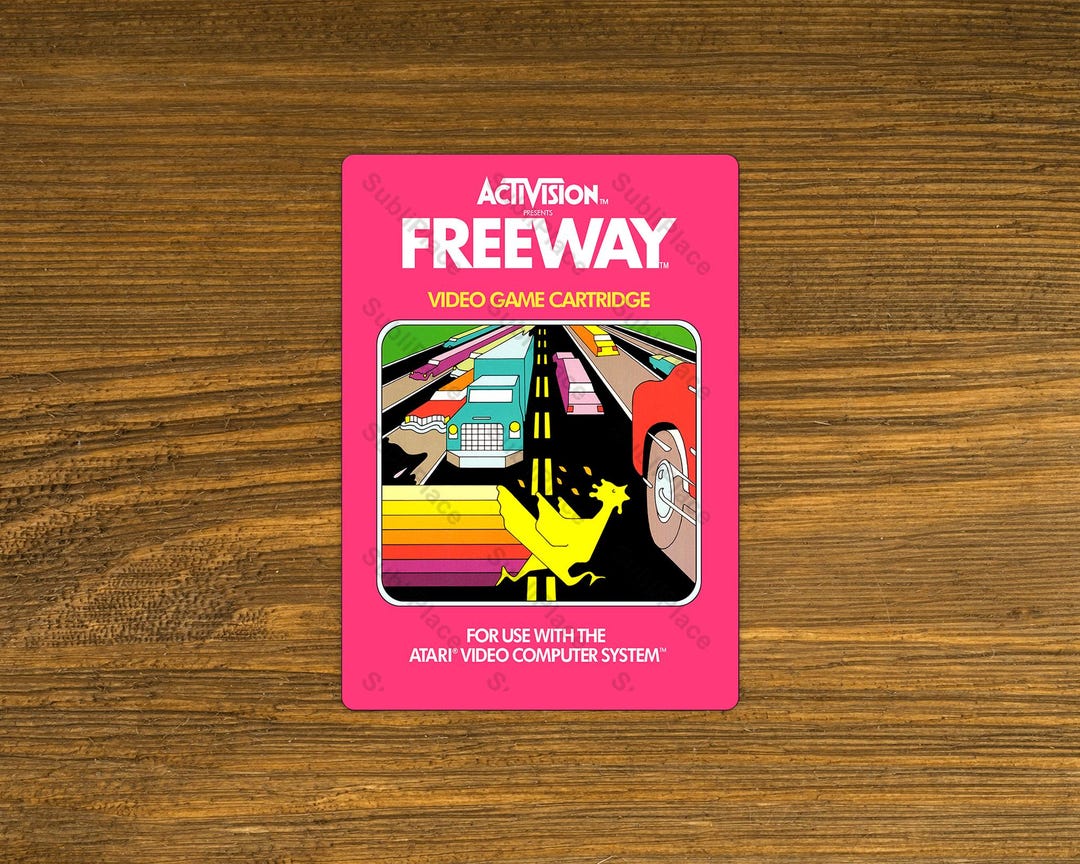 Freeway Atari 2600 Box Cover Video Game Image on a Fridge Magnet 2.5"x3 ...