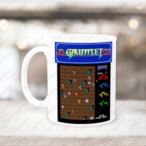 Gauntlet Arcade Game Marquee and Gameplay Screenshots 11 Oz Coffee Mug ...