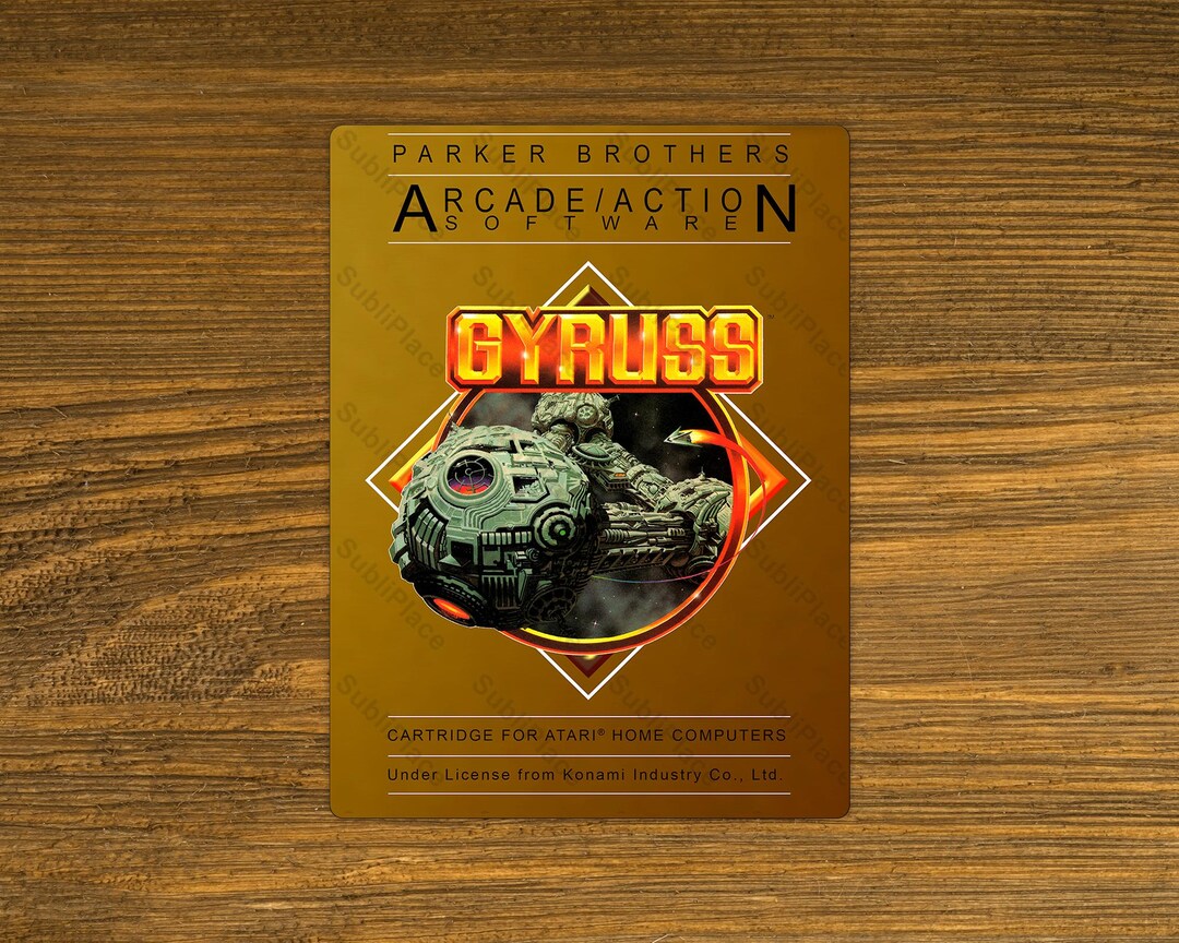 Atari 400/800 Gyruss Video Game Box Cover Image on a Fridge Magnet 3"x4 ...
