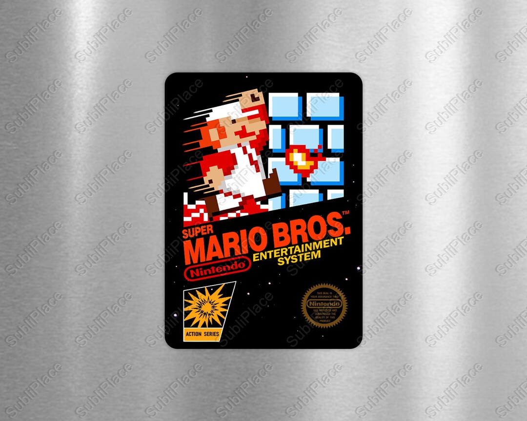 Super Mario Bros. NES Box Cover Video Game Fridge Magnet - Etsy