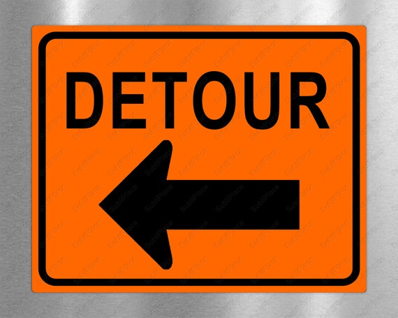 Home & Living Home Décor Detour Left Arrow No Border Image is ...