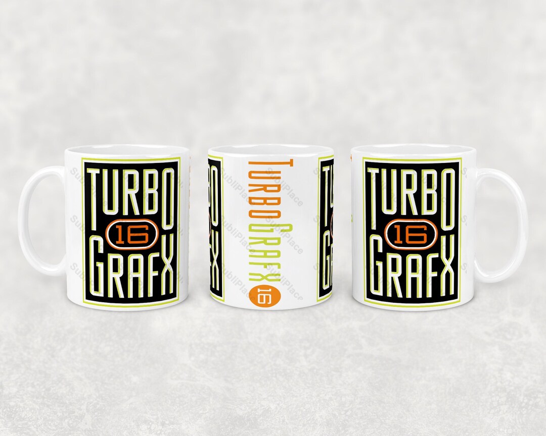 Turbografx 16 Video Game System Logo 11 Oz Coffee Mug - Has Logo on ...