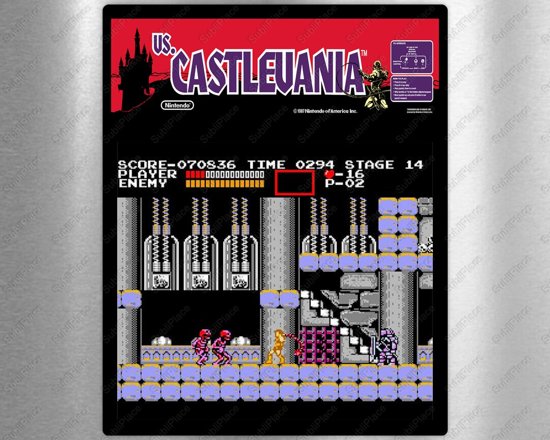 Vs. Castlevania Arcade Game Marquee & Screenshot - Etsy