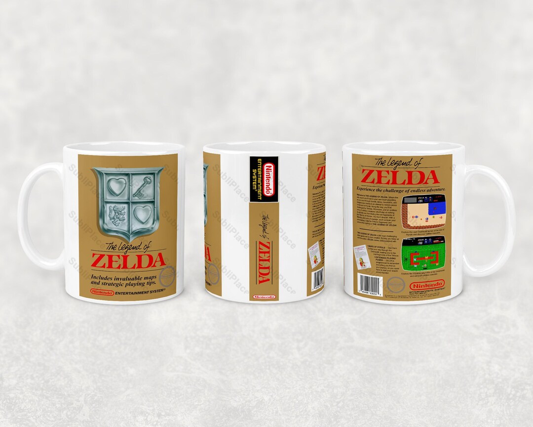 The Legend of Zelda NES Video Game 11 Oz Coffee Mug - Images of Front ...