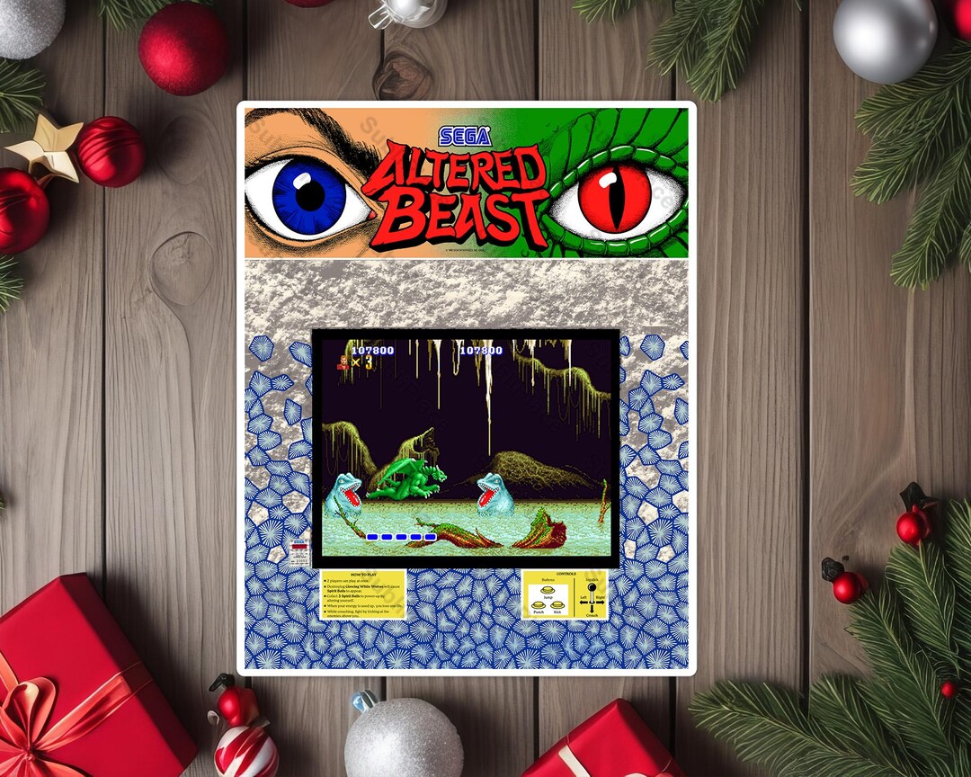 Altered Beast Arcade Game Marquee, Bezel & Screenshot Image on a 8"x10 ...