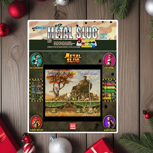 Metal Slug Arcade Game Marquee, Bezel & Screenshot 8"x10" Metal Plate ...