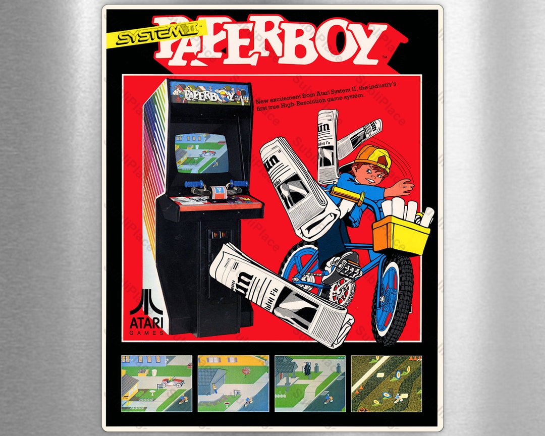 Paperboy Arcade Game Flyer Promo Art 8x10 Metal - Etsy