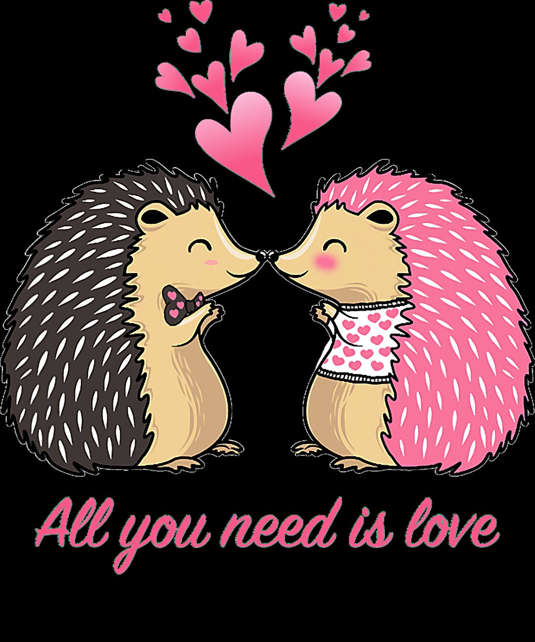 Cute Hedgehogs Kissing Valentine_s Day Gift for Her - Etsy