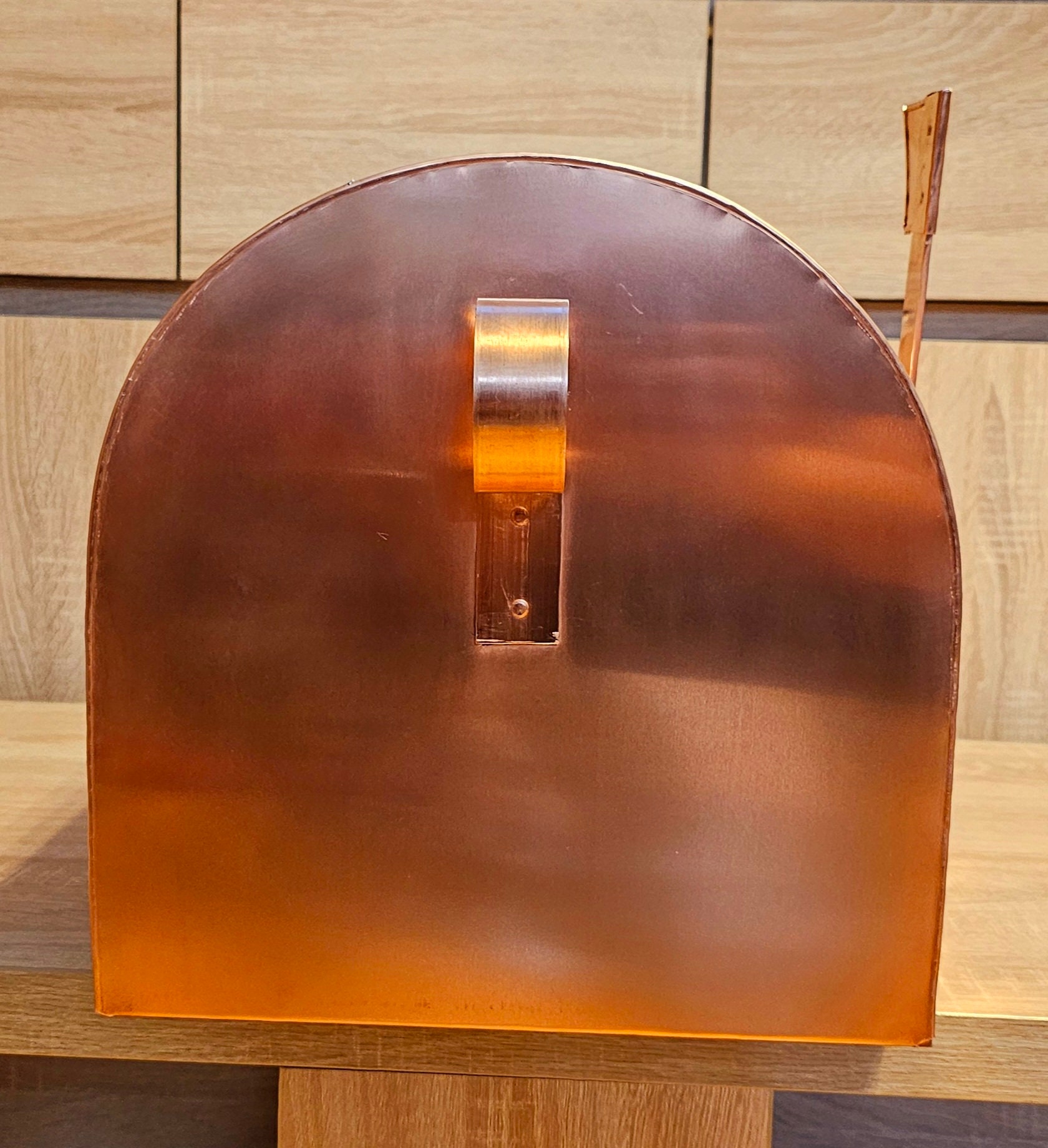 Post Mount Copper Mailbox With the Flag - Etsy