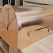 Post Mount Copper Mailbox With the Flag 24" - Etsy