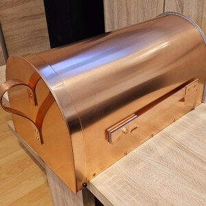 Post Mount Copper Mailbox With the Flag. 9 1/4 in X 10 in X 19 In - Etsy