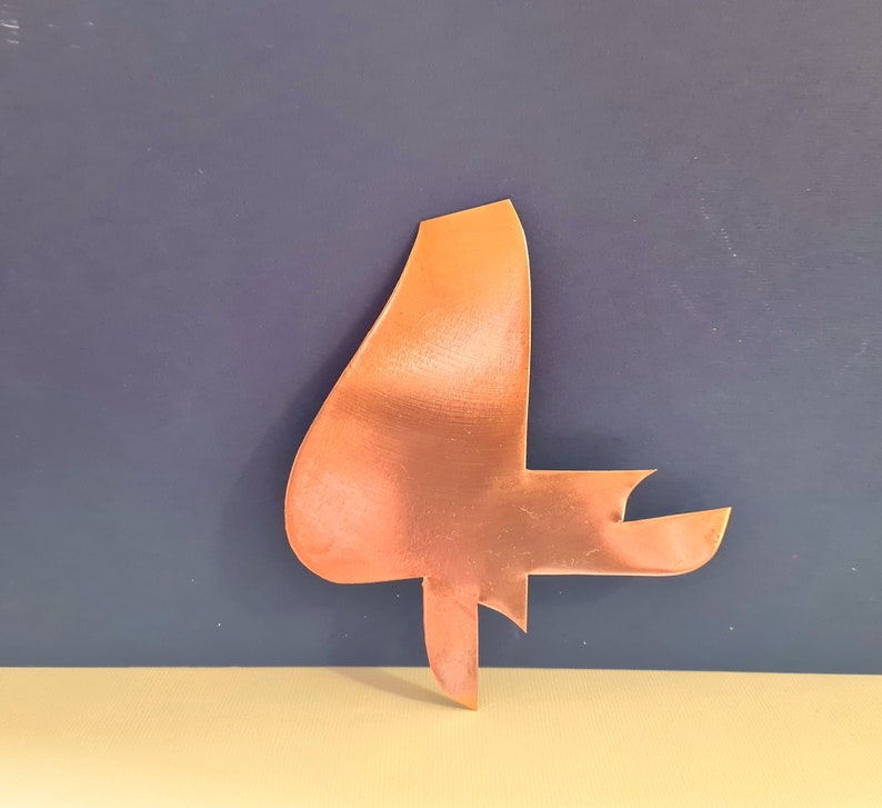 Copper Numbers 4 in Height - Etsy