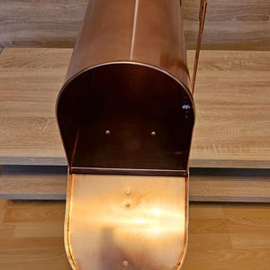 Post Mount Copper Mailbox With the Flag - Etsy