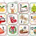 Advent Calendar Numbers Printable for Kids, Advent Calendar Tags PDF ...
