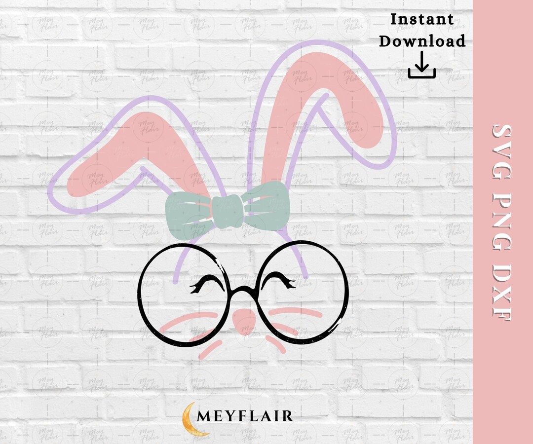 Easter Bunny SVG PNG DXF, Easter Svg, Easter Bunny Png, Rabbit Svg ...