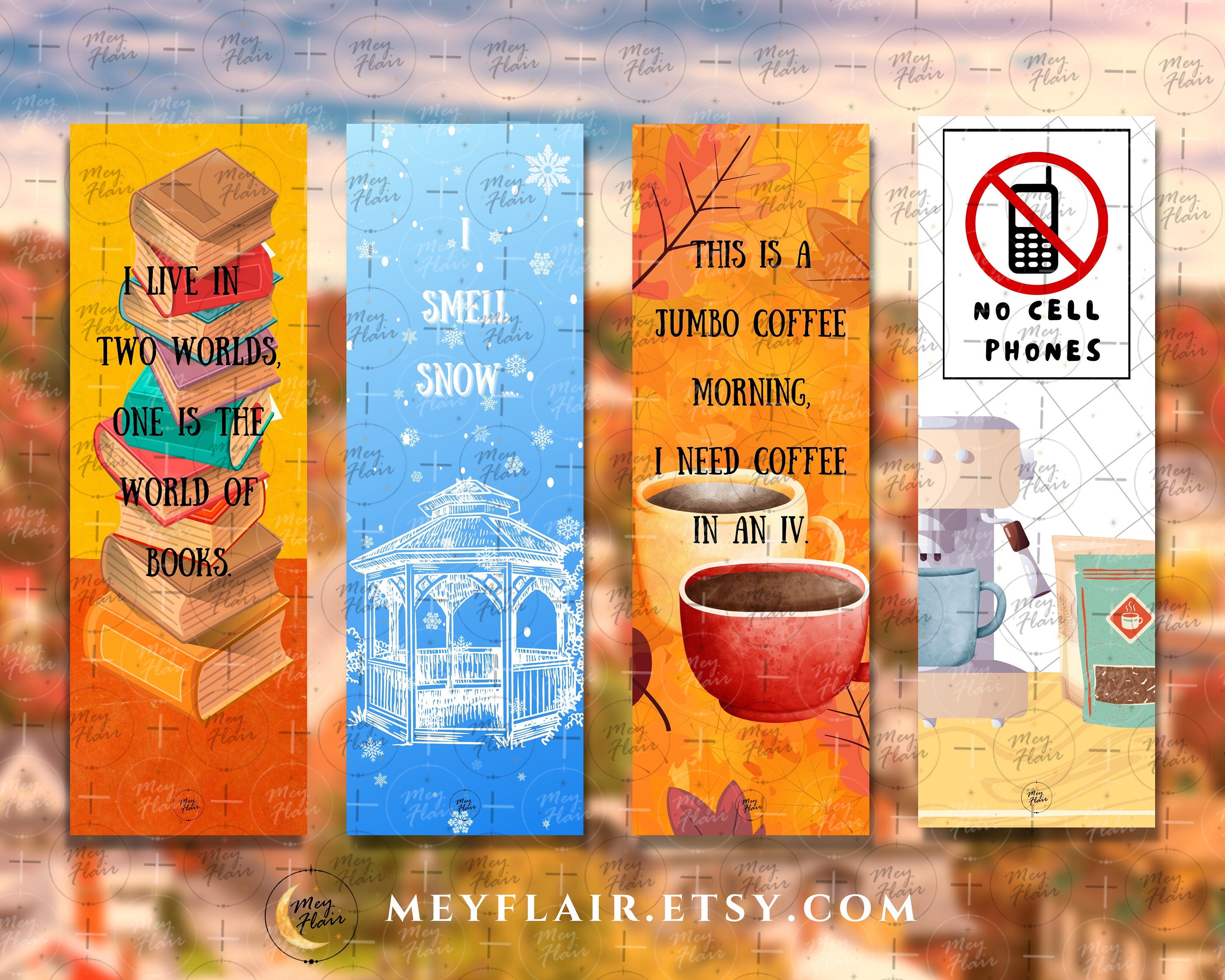 Gilmore Girl Bookmarks Printable Cozy Bookmarks Set Of 4 Etsy Australia