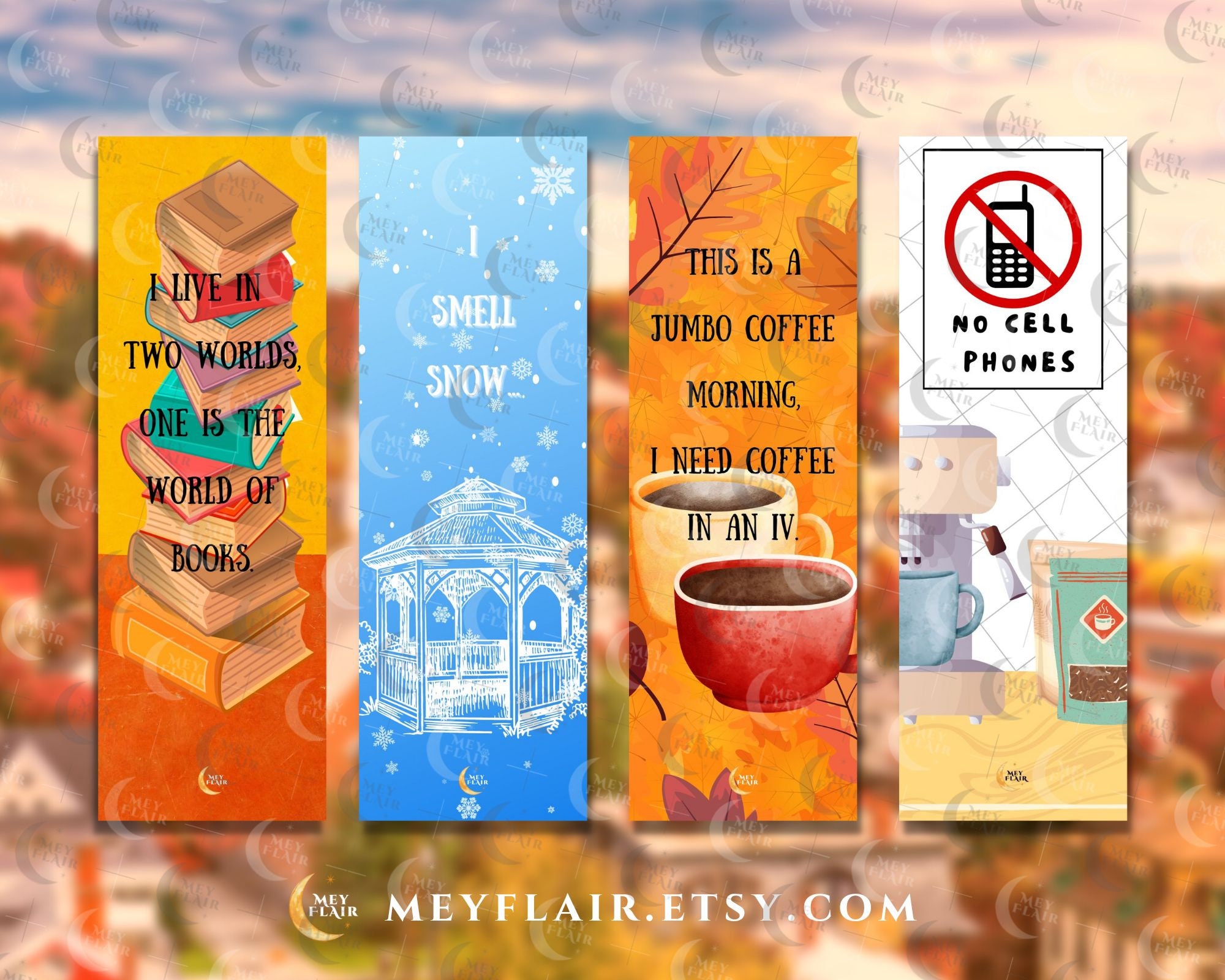 Gilmore Girl Bookmarks Printable Cozy Bookmarks Set Of 4 Etsy Australia