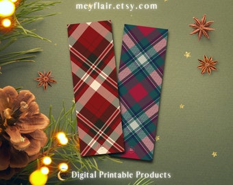 Printable Christmas Bookmarks Instant Download Set of 4 - Etsy