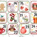 Advent Calendar Numbers Printable for Kids, Advent Calendar Tags PDF ...