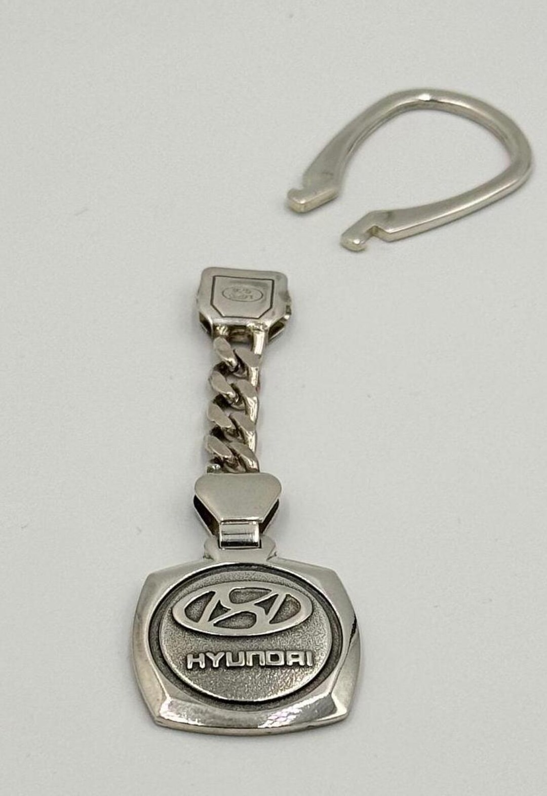 Sterling Silver 925 Handmade Vintage Key Holder Square Design With Car ...