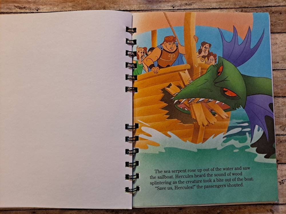 Little Golden Book Disney Hercules Journal Notebook Organizer - Etsy