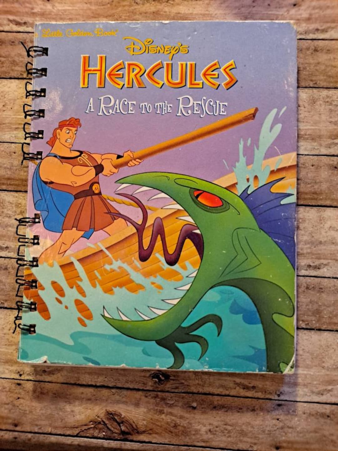Little Golden Book Disney Hercules Journal Notebook Organizer - Etsy