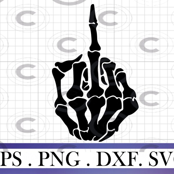 Middle Finger Dxf - Etsy