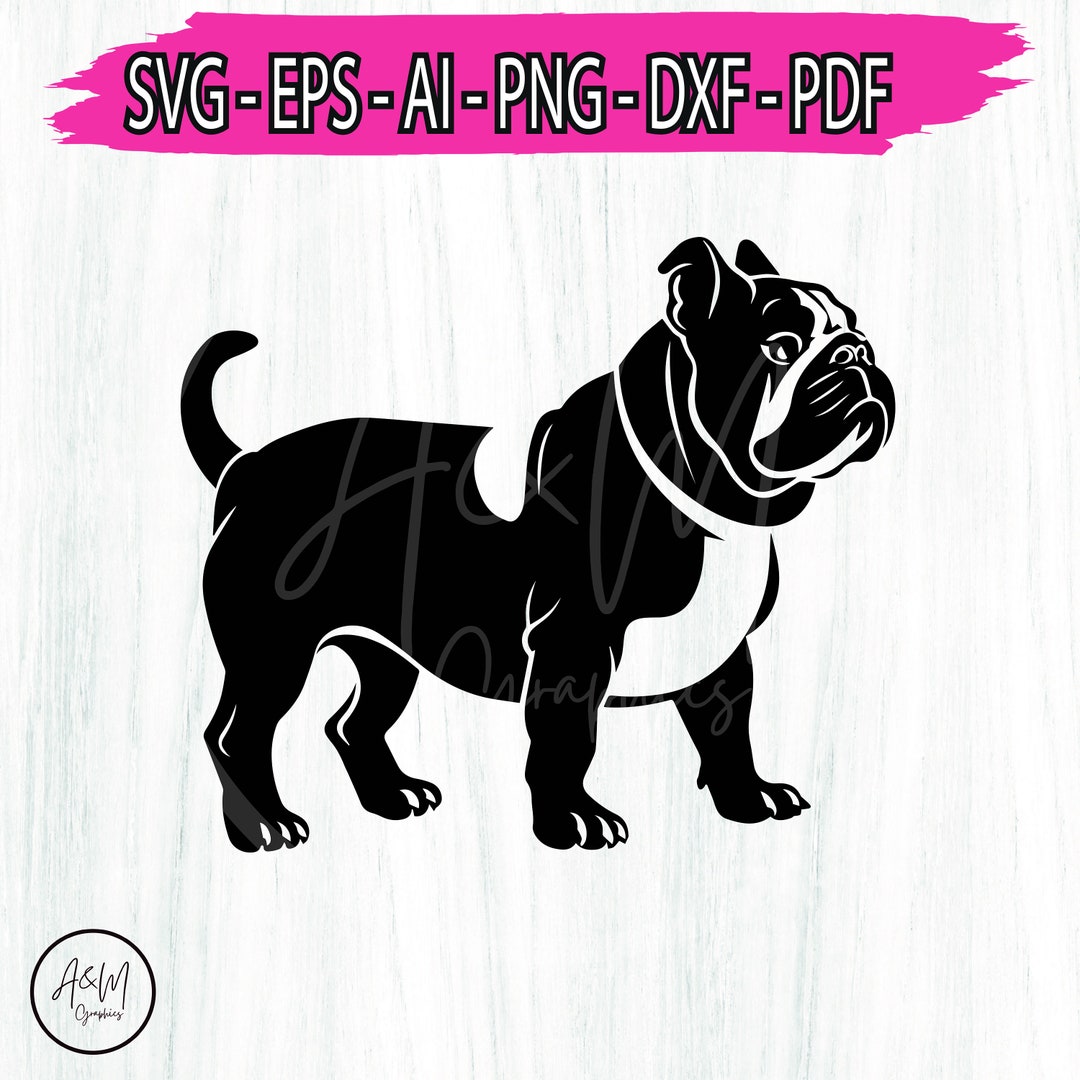 Bulldog Svg Png Cut File, American Bulldog Cricut, Dog Lover Svg ...