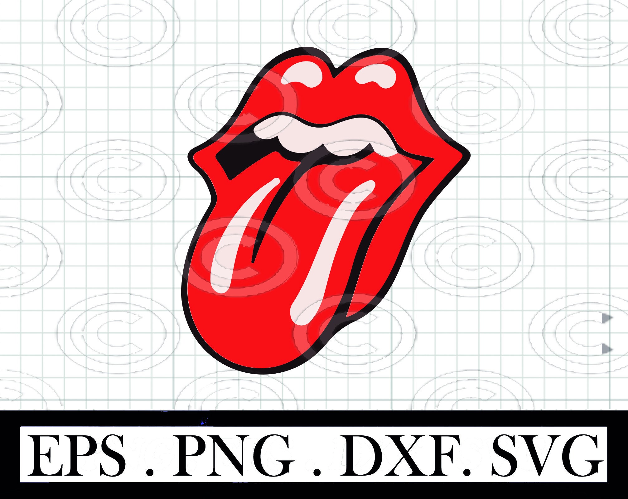 Labios Svg Archivo Labios Lengua Logo Emblema Svg Rolling - Etsy España