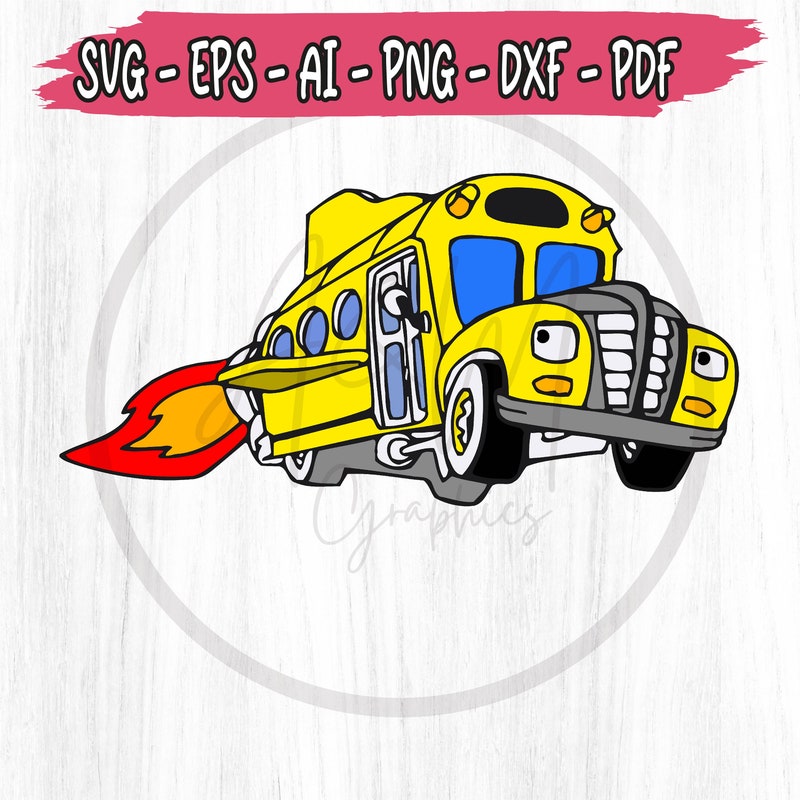 Magic School Bus Shirt File - Etsy