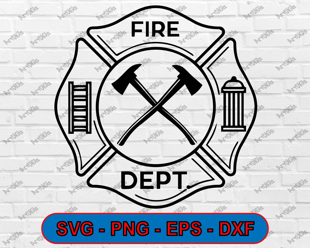 Fire Department Fire Rescue Svg Firefighter Fireman Svg - Etsy