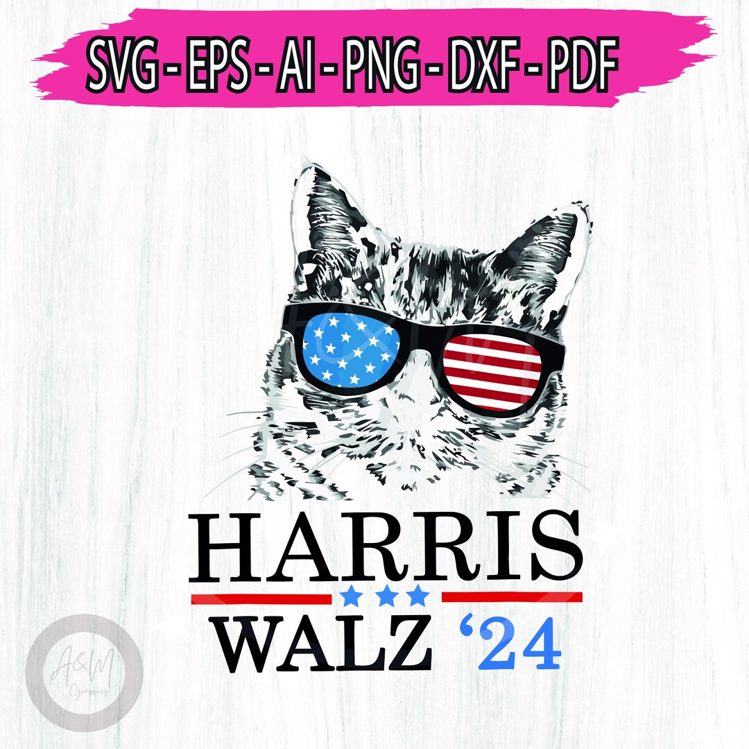 Harris Waltz Dog Png Eps Svg, Holiday Gift, Kamala for the People, Vice ...