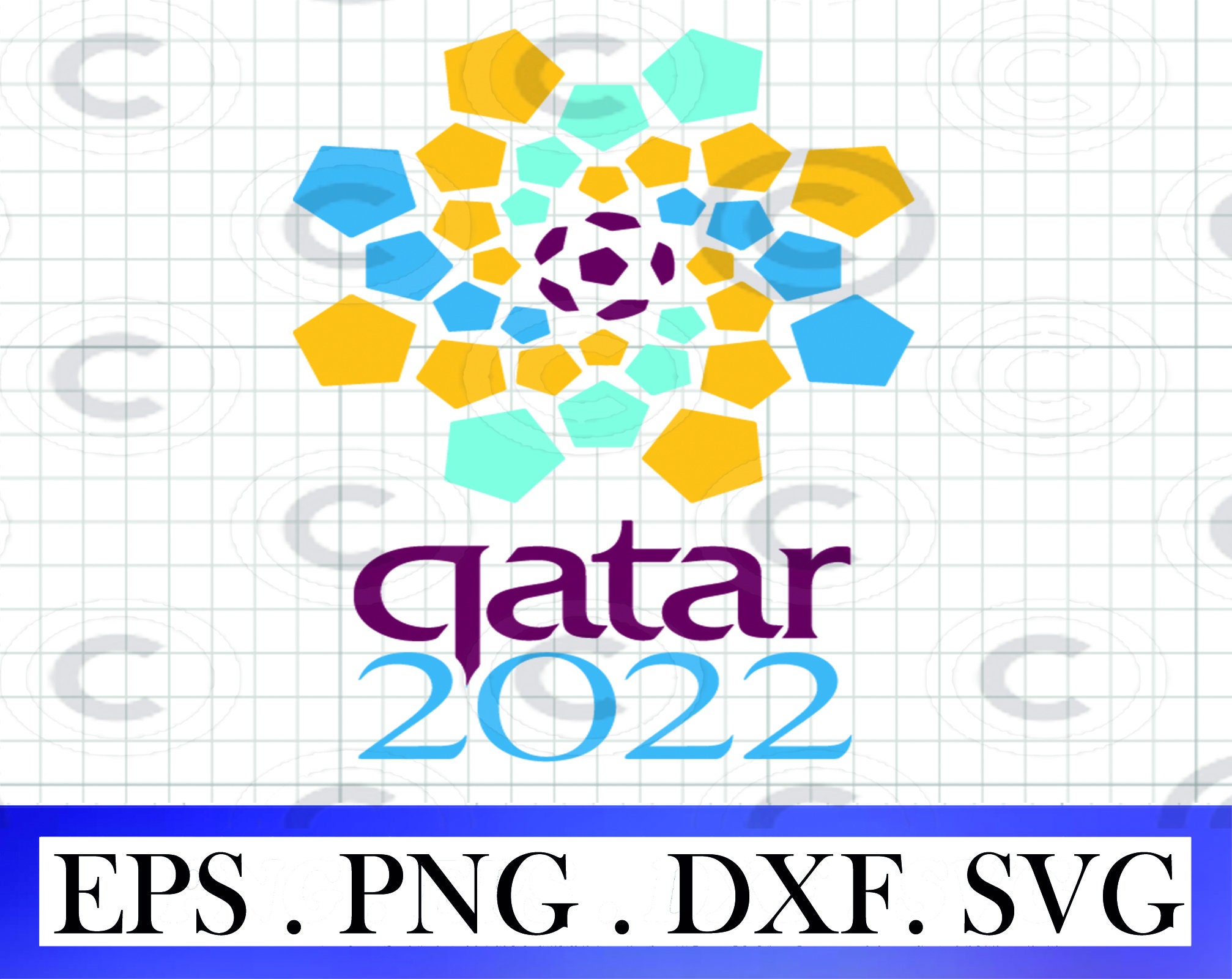 Copa Mundial Qatar 2022 SVG PNG, Qatar svg, Copa Mundial 2022 Fútbol ...
