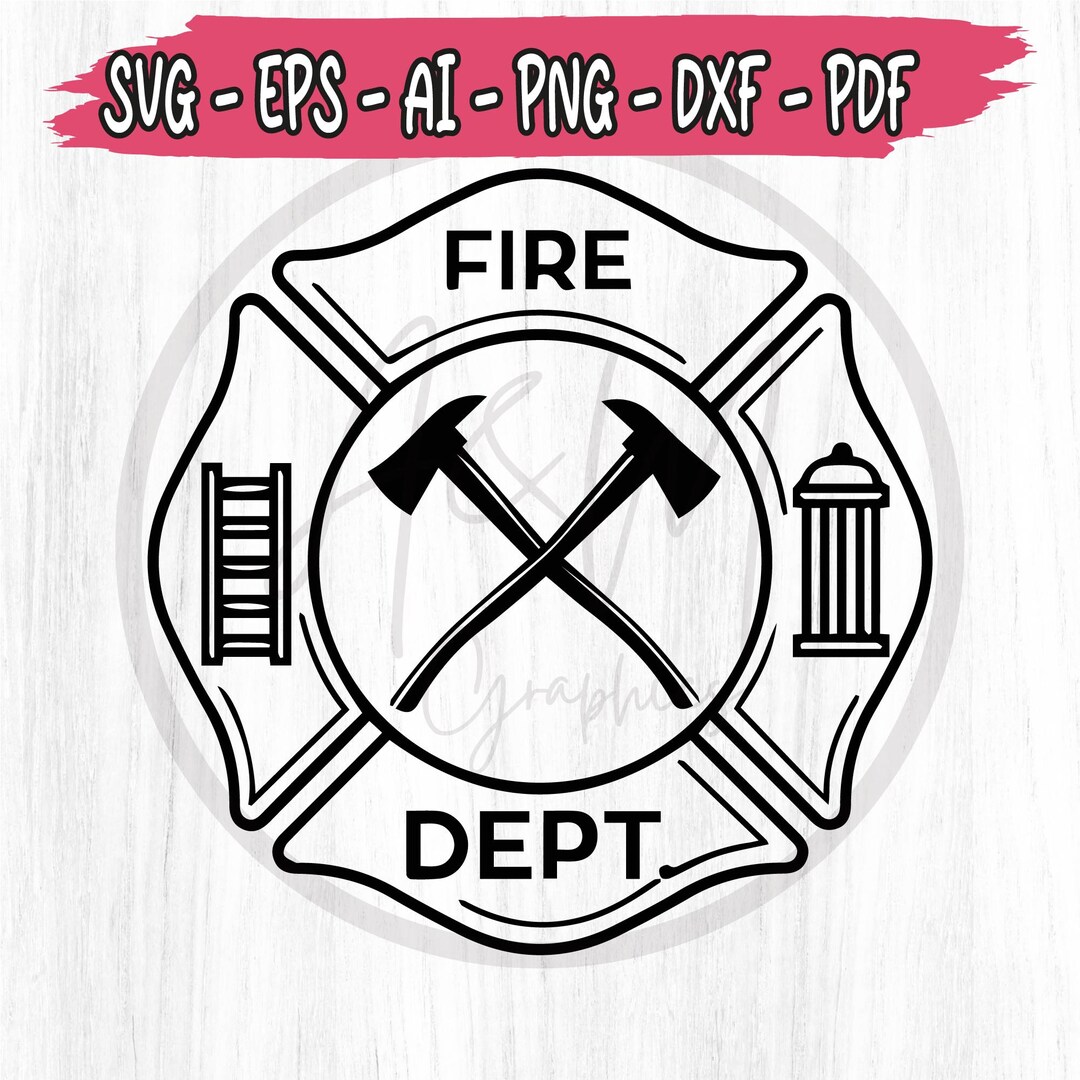 Fire Department, Fire Rescue Svg, Firefighter, Fireman Svg, Fire ...