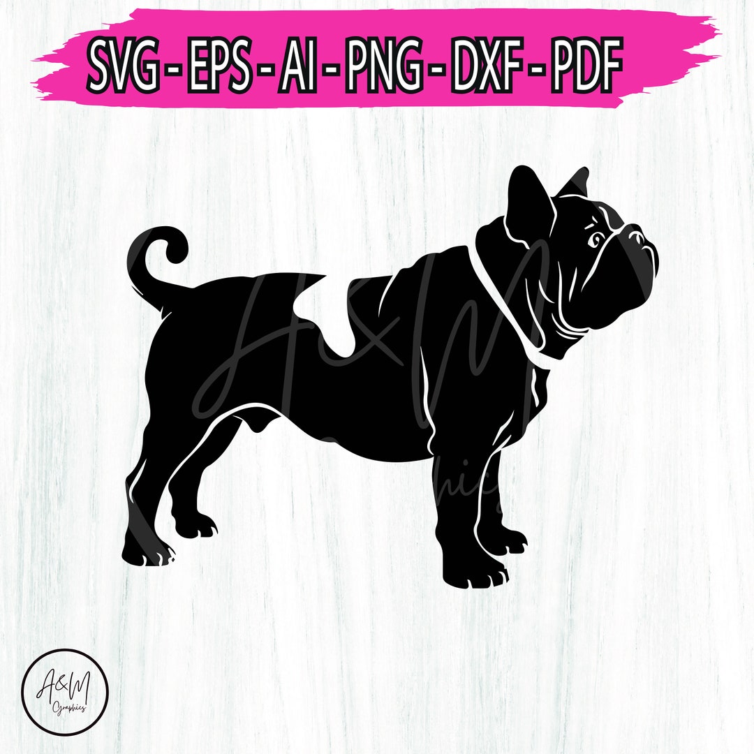 Bulldog Svg Cut File, American Bulldog Cricut, Dog Lover Svg, American ...