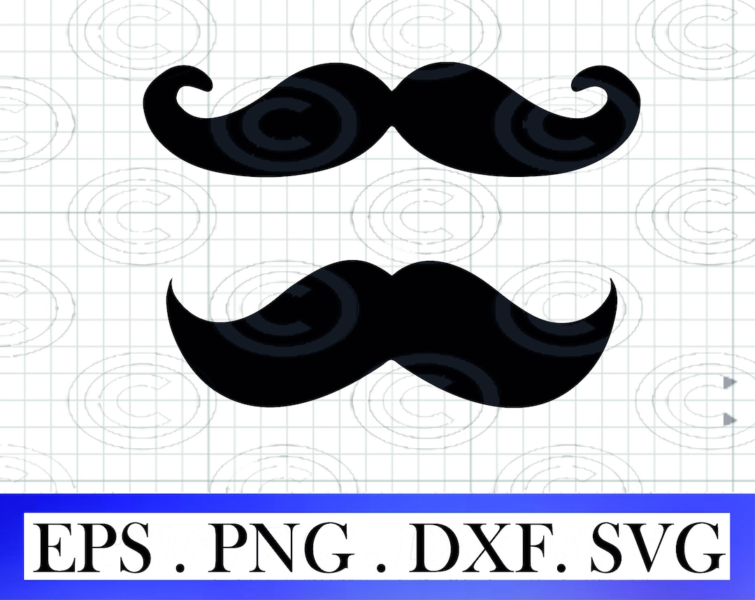 Mexican Mustache Svg, Mustache Svg, Mustache Clipart Silhouette Dxf ...