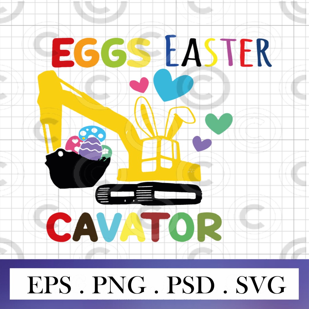 Easter Eggs Tractor Svg Png, Easter Svg, Happy Easter Svg Png Eps ...