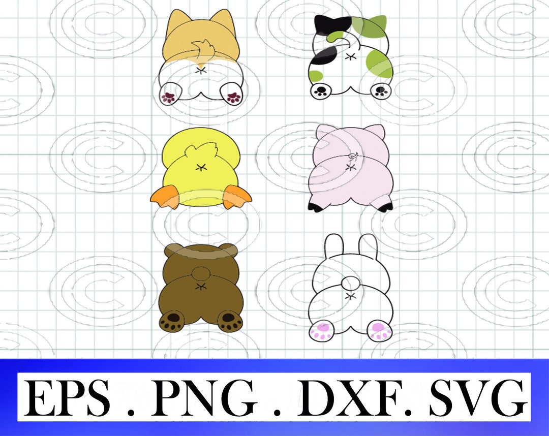 Dog Butt Bundle Svg, Dog Butt Bundle Png, Dog Leash Vector Eps, Dog ...