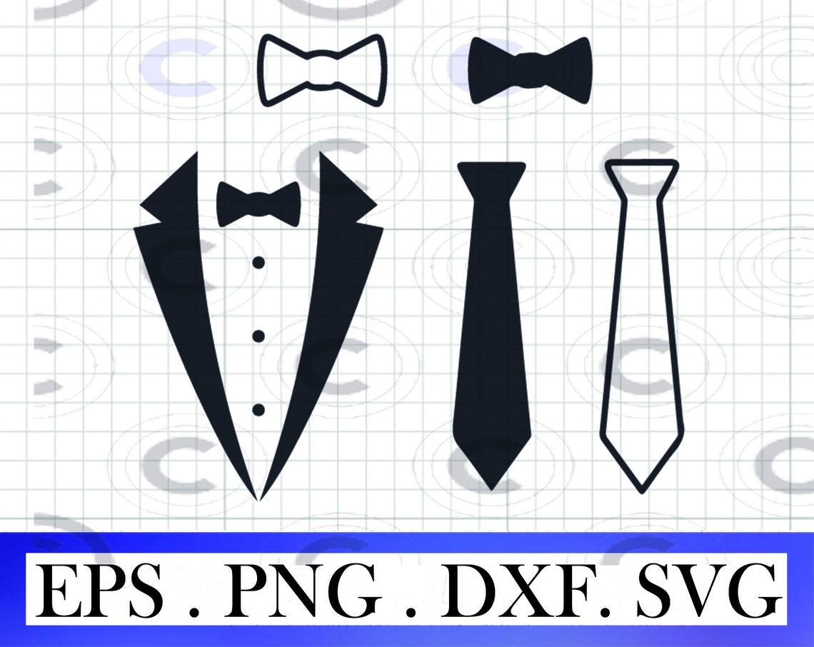 Tuxedo Bundle SVG PNG, Black Tie Svg, Formal Mens Attire Png, Tuxedo ...
