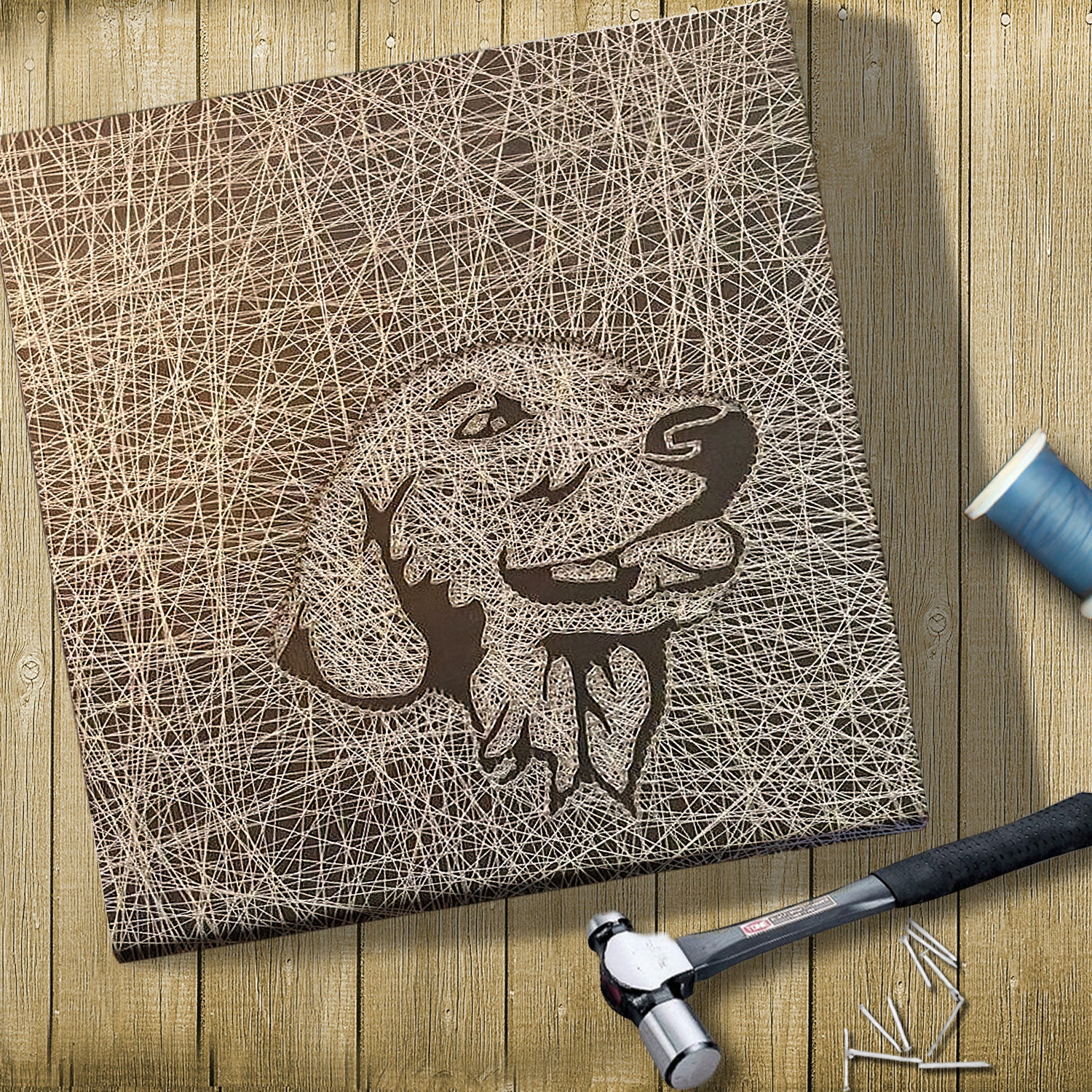 Dog String Art Kit DIY Kit Includes All Craft Supplies Dog | Etsy