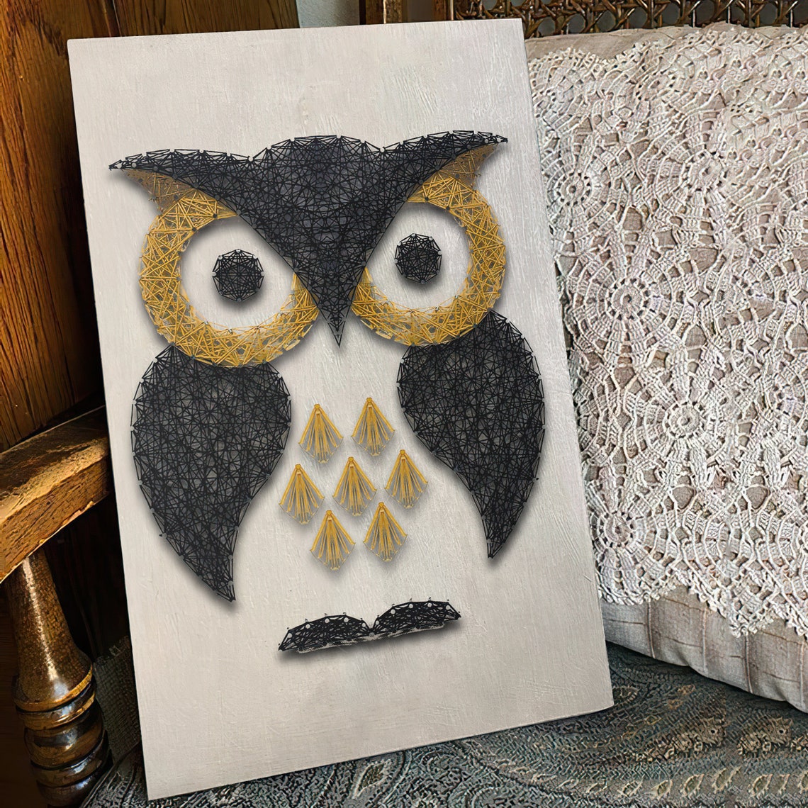 Owl String Art Kit DIY Kit Includes All Craft Supplies Owl | Etsy